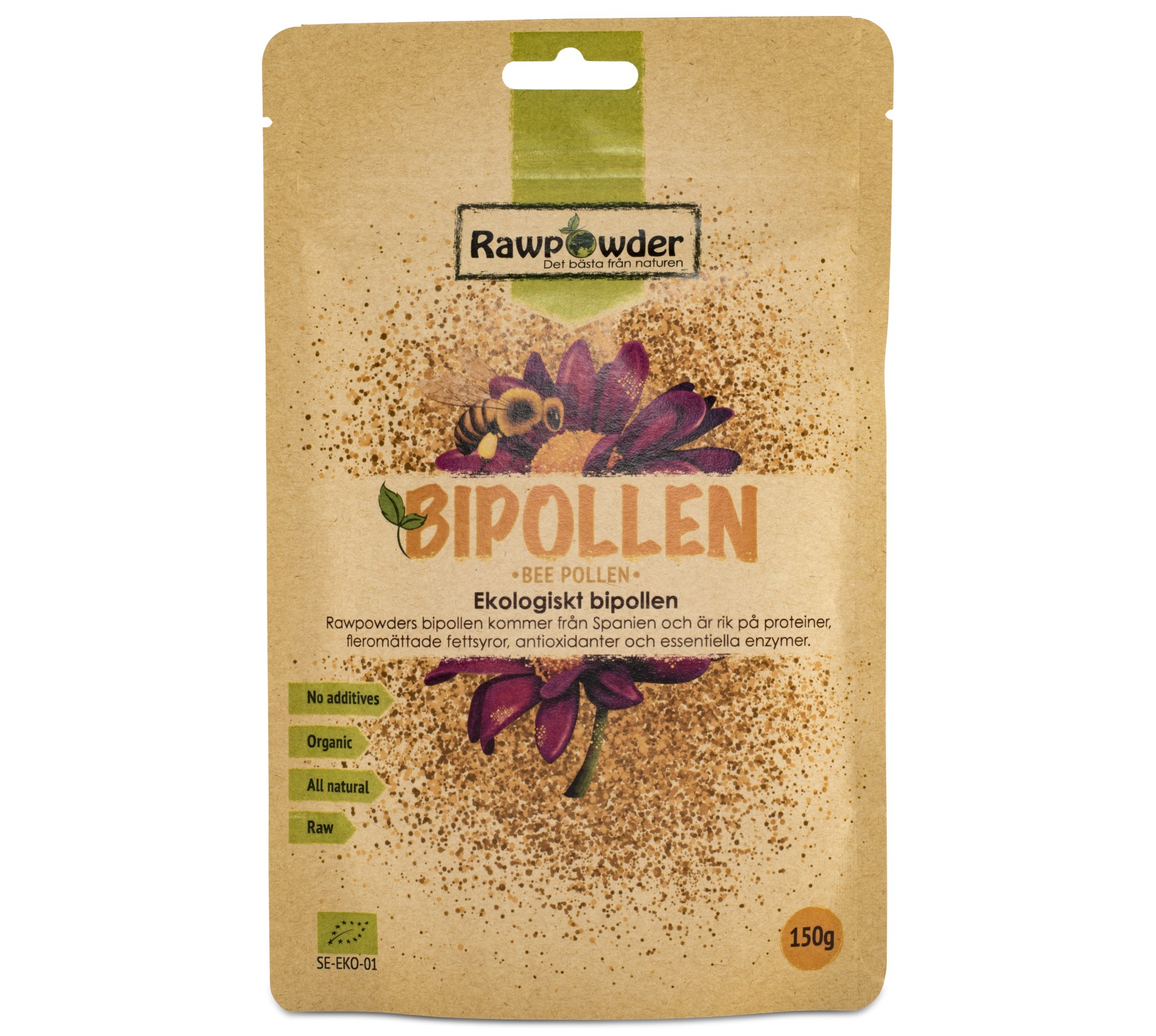 Køb RawPowder Bipollen hos Healthwell.dk