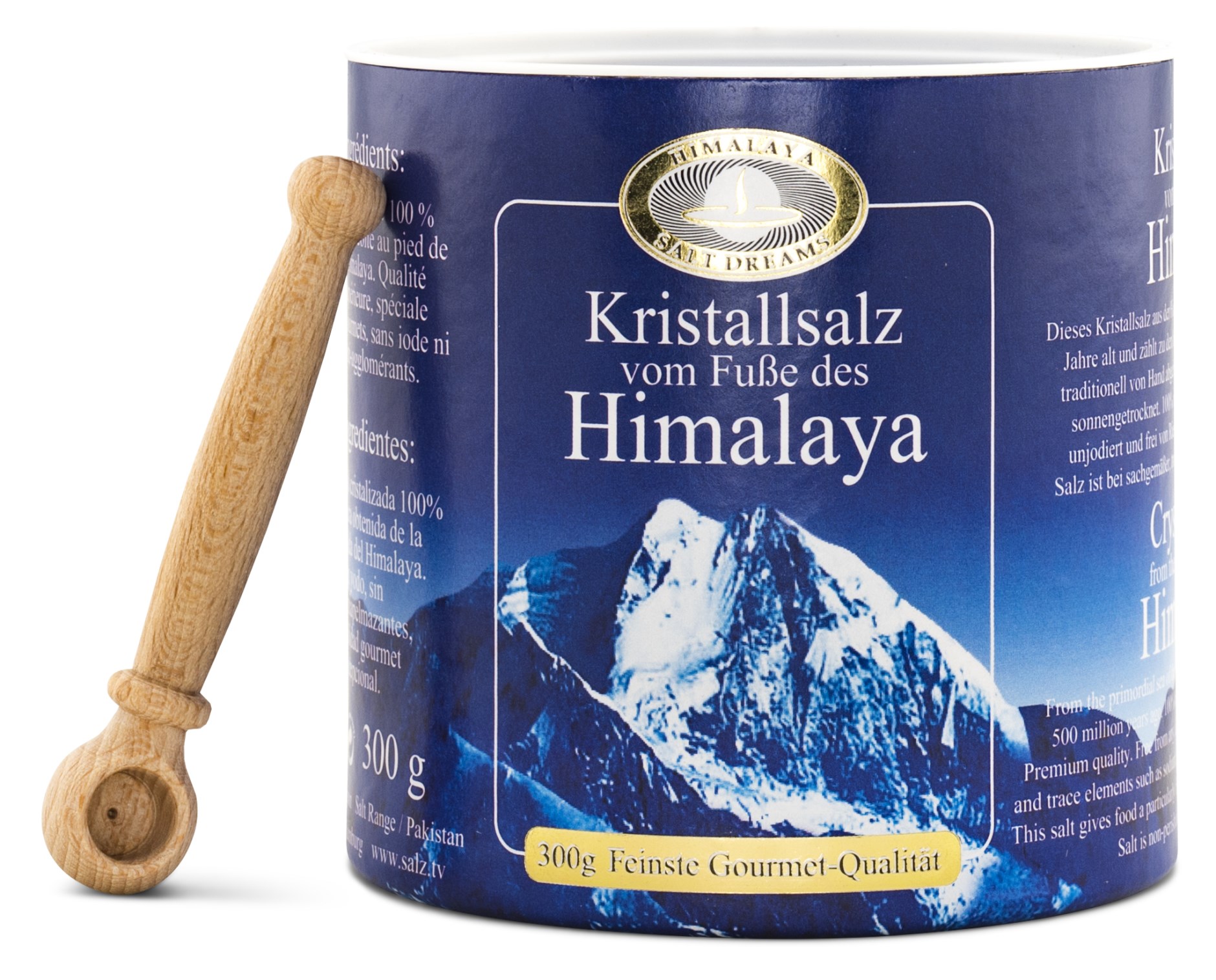 Køb Selamix Himalaya Bordsalt i dåse med træ ske hos Healthwell.dk